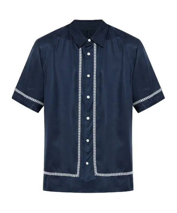 RAG  BONE Lapel Short-sleeved Shirt