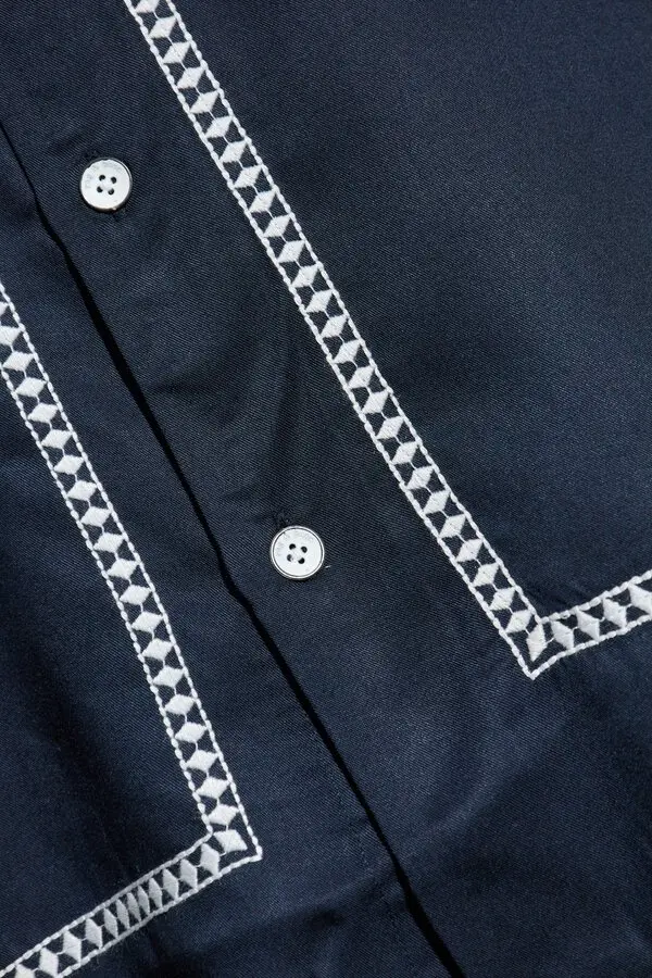 RAG  BONE Lapel Short-sleeved Shirt