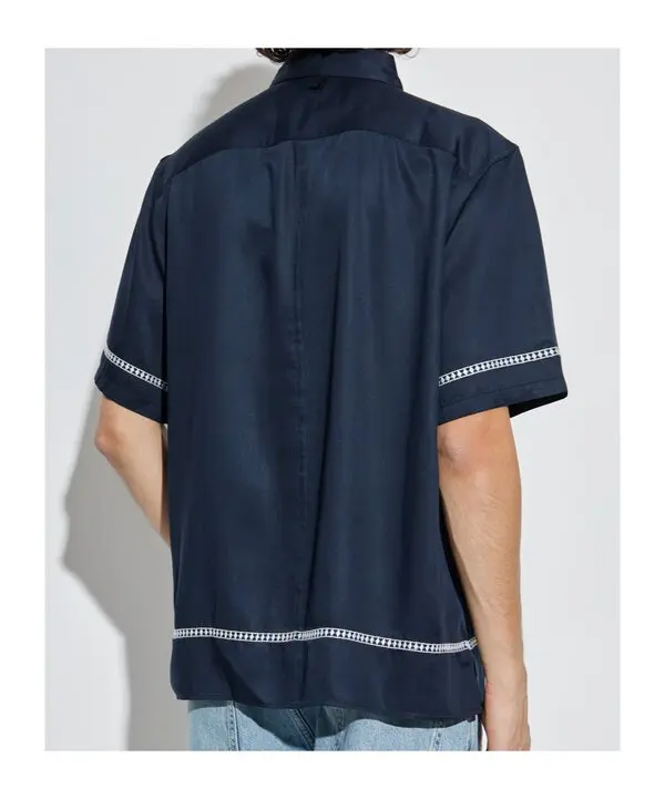 RAG  BONE Lapel Short-sleeved Shirt
