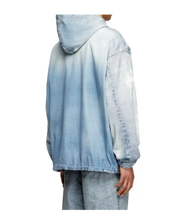 DIESEL® D-wynny Jogg Hooded Jacket - Light Blue