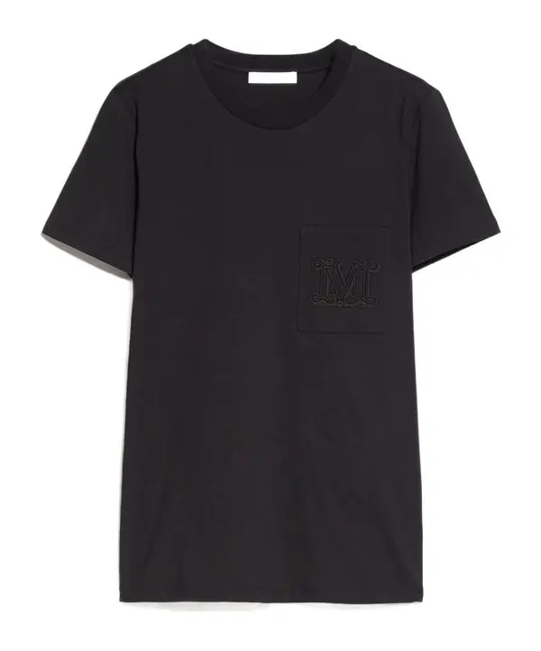 Max Mara Papaia Logo Embroidered T-shirt