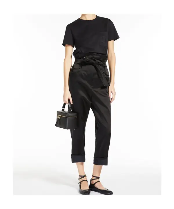 Max Mara Papaia Logo Embroidered T-shirt