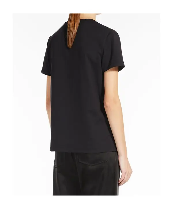 Max Mara Papaia Logo Embroidered T-shirt