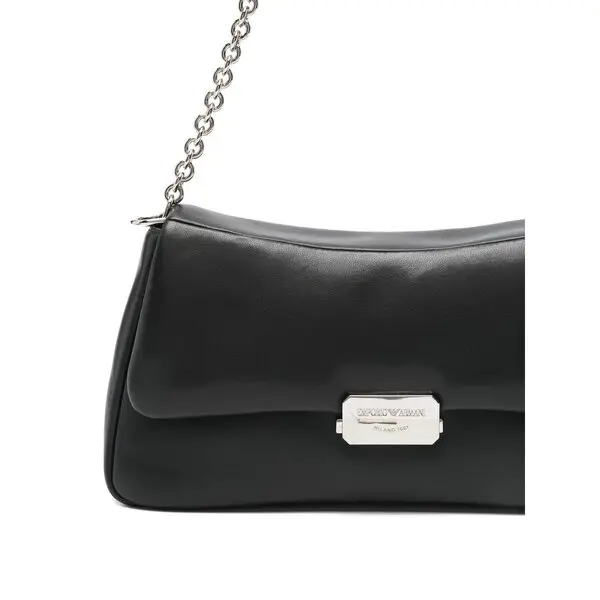 Emporio Armani Chain Strap Shoulder Bag - Black