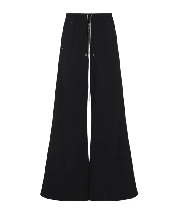 Rick Owens Wide Leg Drawstring Pants - Black