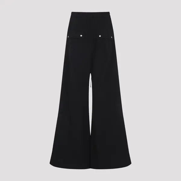 Rick Owens Wide Leg Drawstring Pants - Black