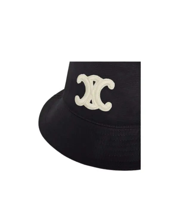 Celine Triomphe Bucket Hat In Cotton Gabardine