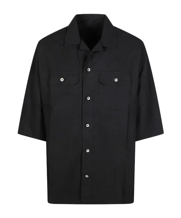 Rick Owens Magnum Tommy Short-sleeved Shirt - Black