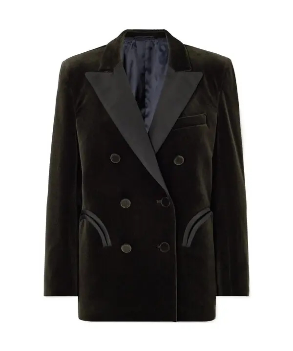 BLAZÉ MILANO Double-breasted Long Sleeve Jacket - Black