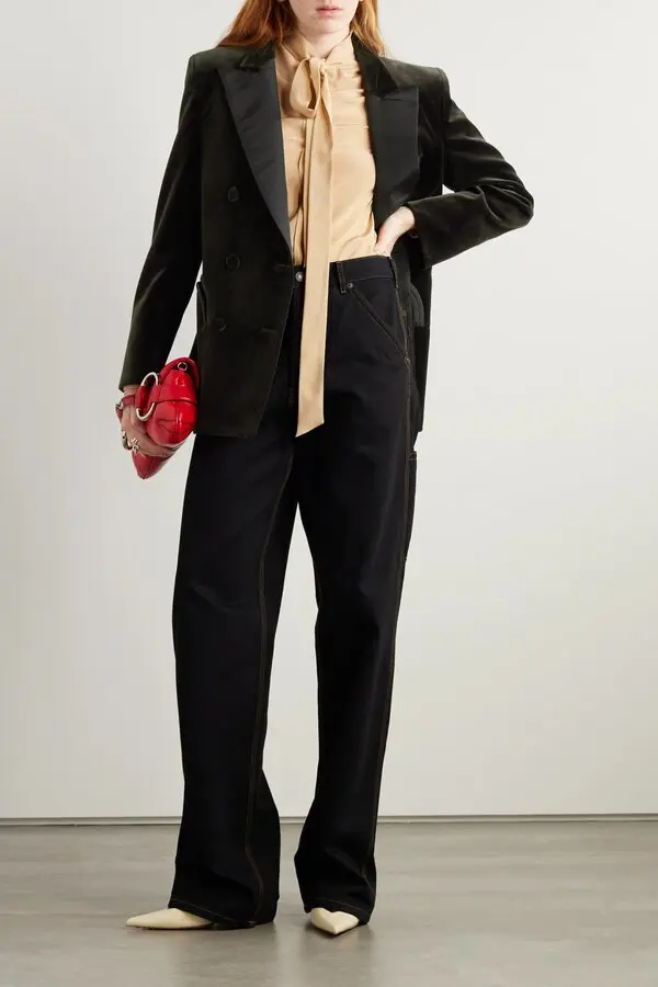BLAZÉ MILANO Double-breasted Long Sleeve Jacket - Black
