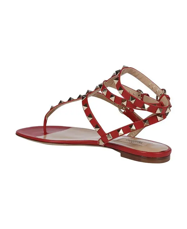 Valentino Garavani Rockstud Sandals - Red