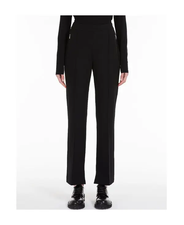 Max Mara Knitted Trousers With Zip Pockets