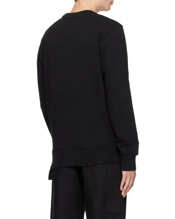 GOLDEN GOOSE Crewneck Sweatshirt With Star Motif - Black