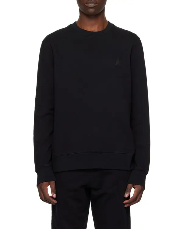 GOLDEN GOOSE Crewneck Sweatshirt With Star Motif - Black