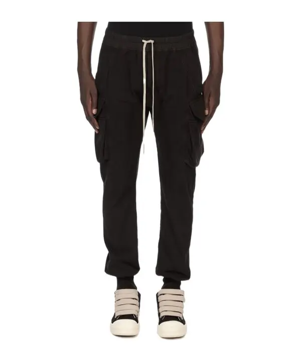 Rick Owens Temple Mastodon Cut Stretch Pants - Black
