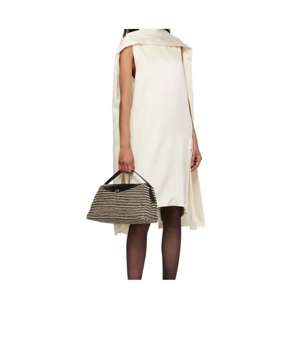 TOTEME Woven Leather Top Handle Bag