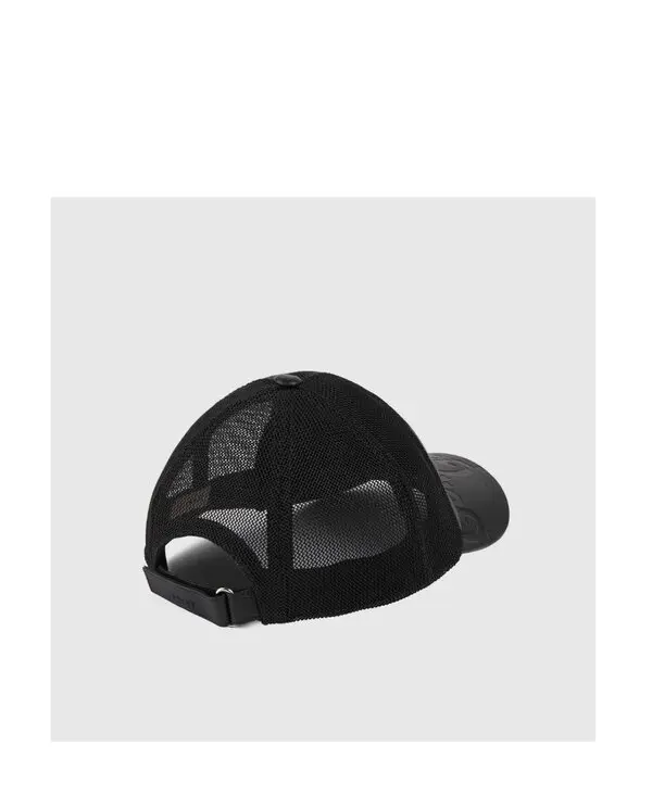 Gucci Jumbo Gg Leather Baseball Cap