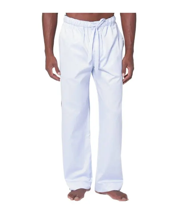 TEKLA Organic Cotton Loose-fitting Pajama Pants - White