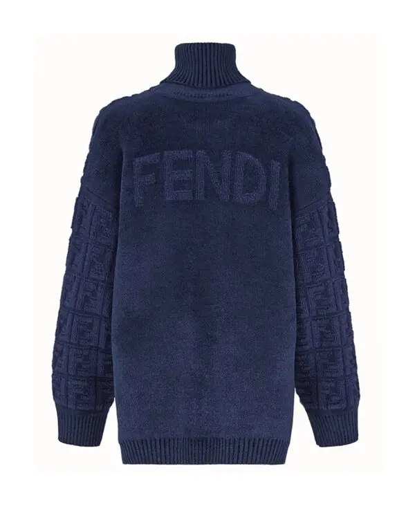 Fendi Knitted Ff Motif Patterned Sweater
