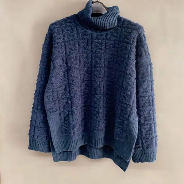 Fendi Knitted Ff Motif Patterned Sweater