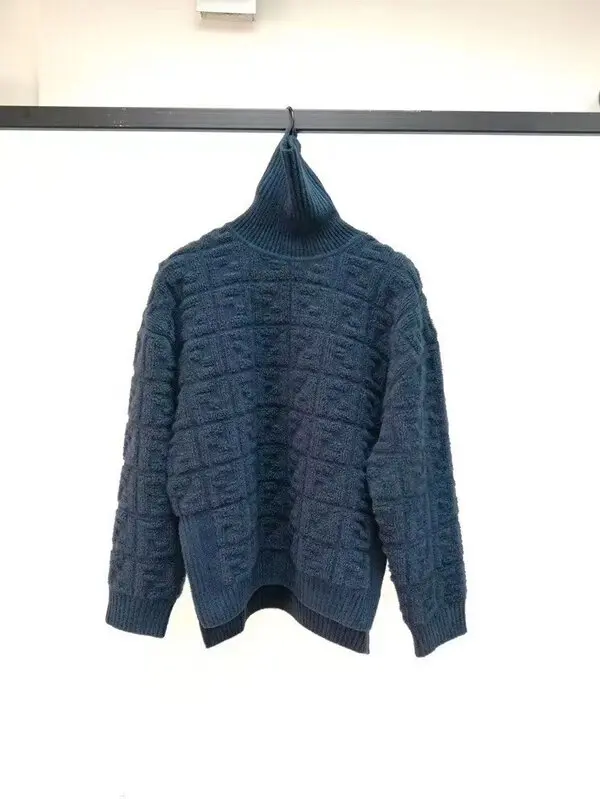 Fendi Knitted Ff Motif Patterned Sweater
