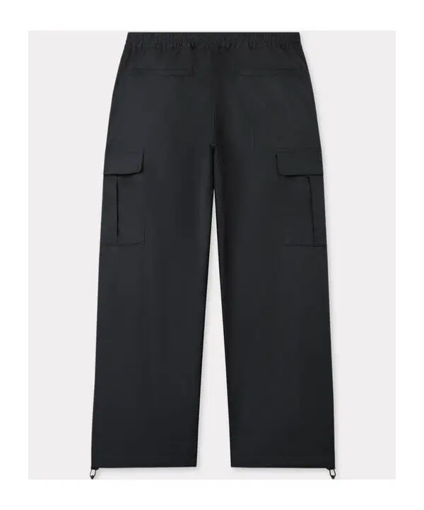Kenzo Wide-leg Cargo Pants With Drawcord Waist