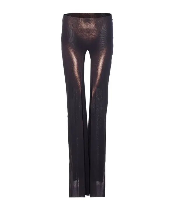 JEAN PAUL GAULTIER Printed Layered Trousers - Black
