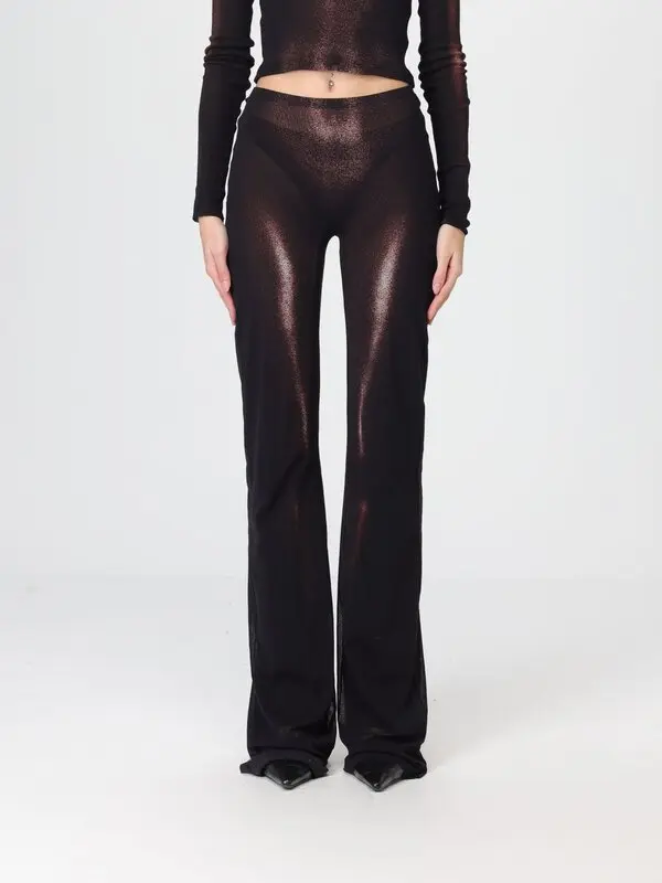 JEAN PAUL GAULTIER Printed Layered Trousers - Black