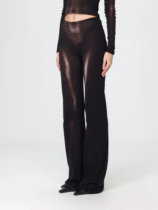 JEAN PAUL GAULTIER Printed Layered Trousers - Black