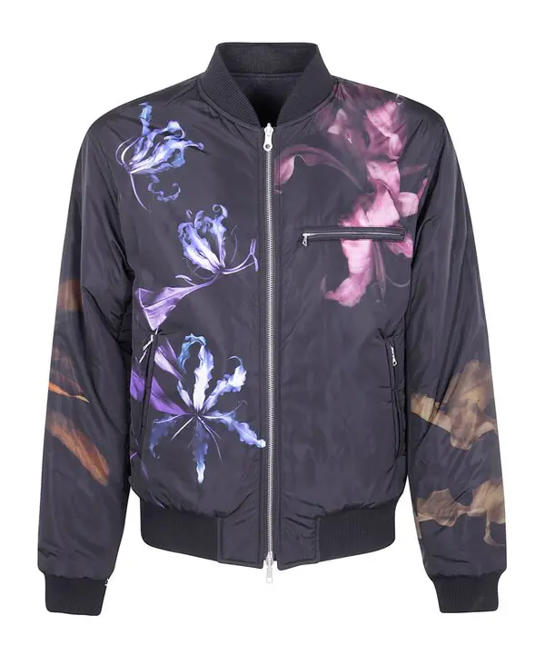 Dries Van Noten Reversible Zip-up Bomber Jacket - Gray