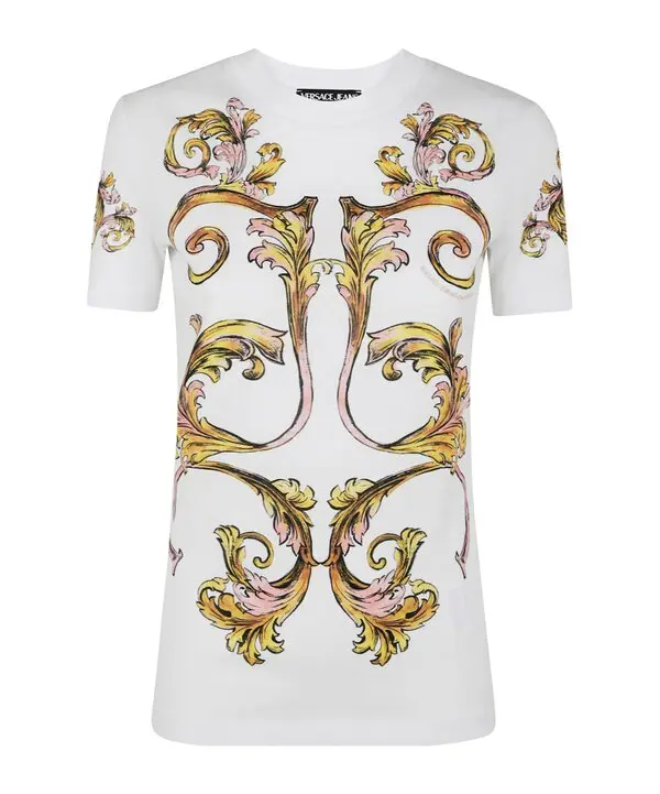 Versace Barocco Print T-shirt - White