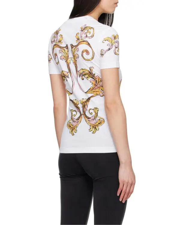 Versace Barocco Print T-shirt - White