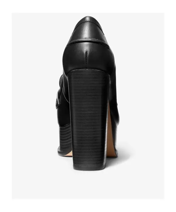 Michael Kors Logo Love Platform High Heel Loafers