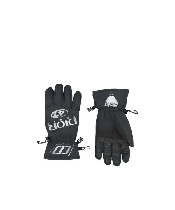 Dior Gloves With Cd And '47 Detail - Black