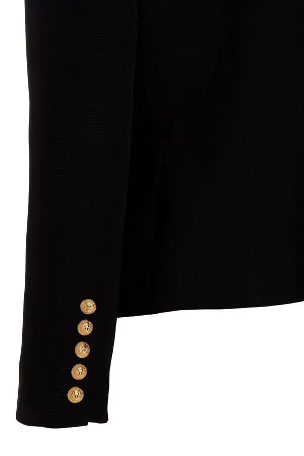 Balmain Button Embellished Tailored Blazer - Black