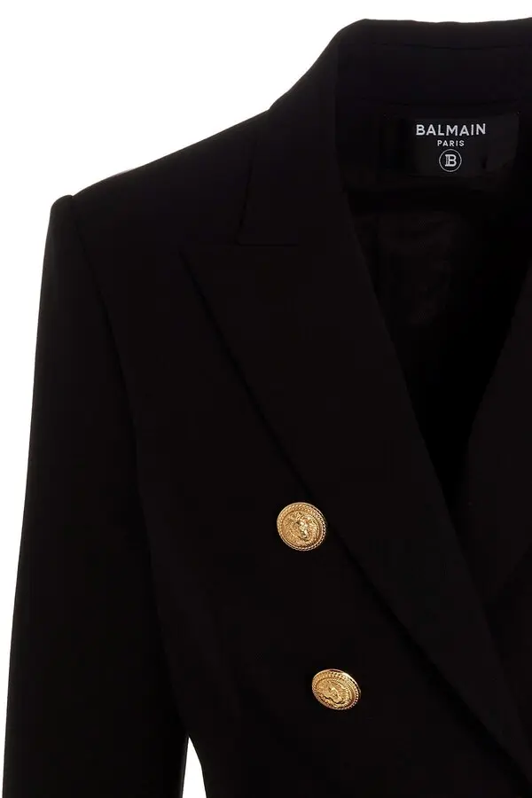 Balmain Button Embellished Tailored Blazer - Black