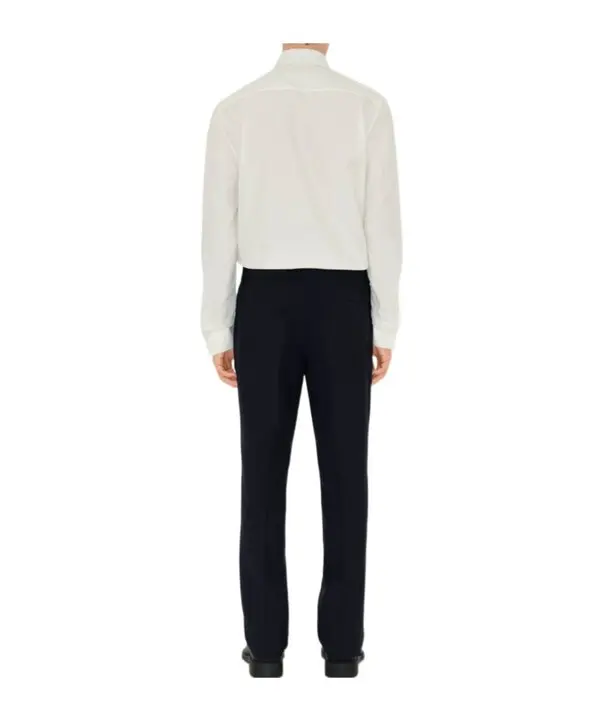 Burberry Tailored Straight-leg Trousers With Equestrian Knight Logo Detail