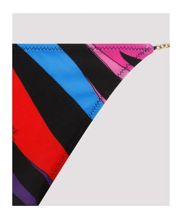 Emilio Pucci Marmo-print Bikini Bottoms - Black