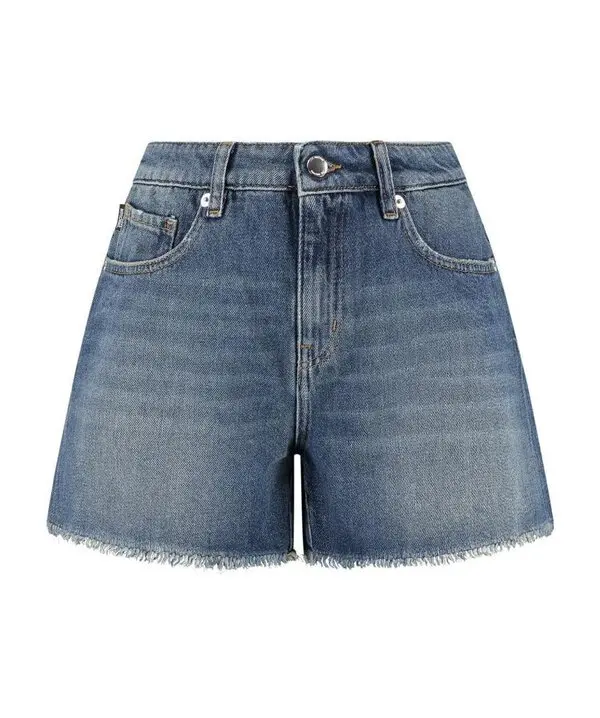Moschino Heart Patch Denim Shorts