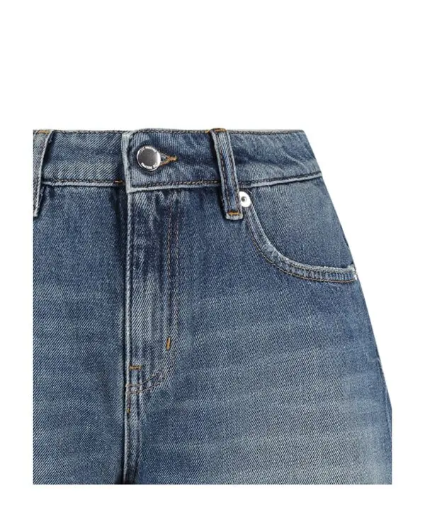 Moschino Heart Patch Denim Shorts