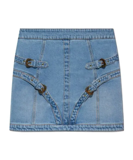 Versace Buckle Detail Mini Skirt
