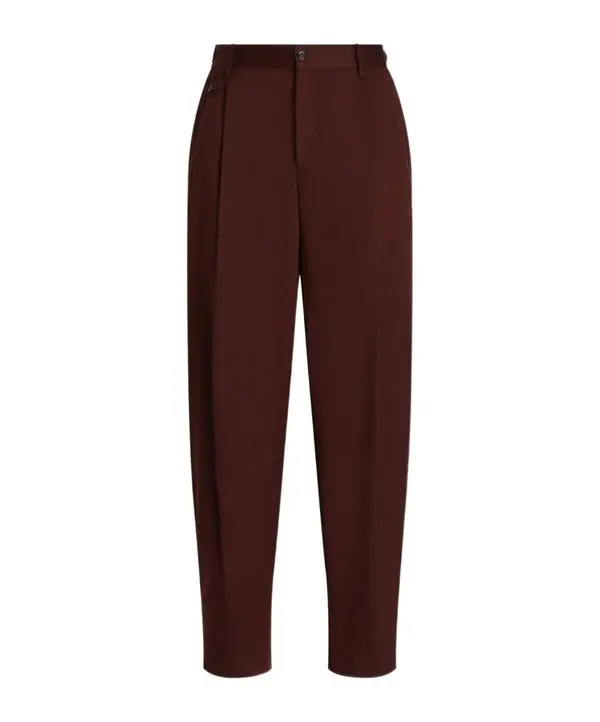 Dolce & Gabbana Pleated Trousers - Brown
