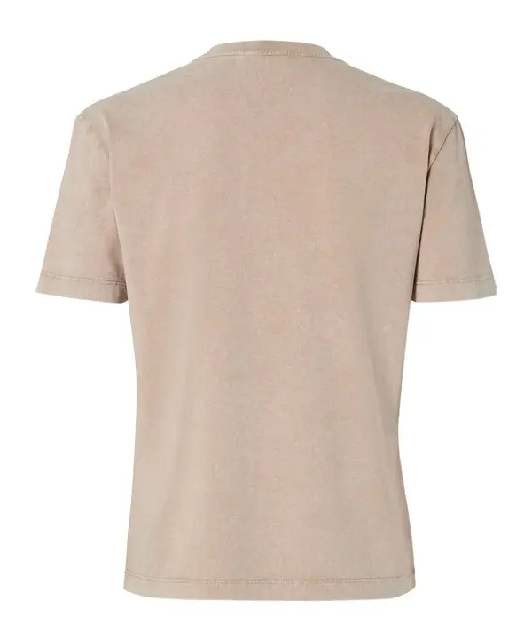 Fendi Logo Stamp Embossed Crewneck T-shirt