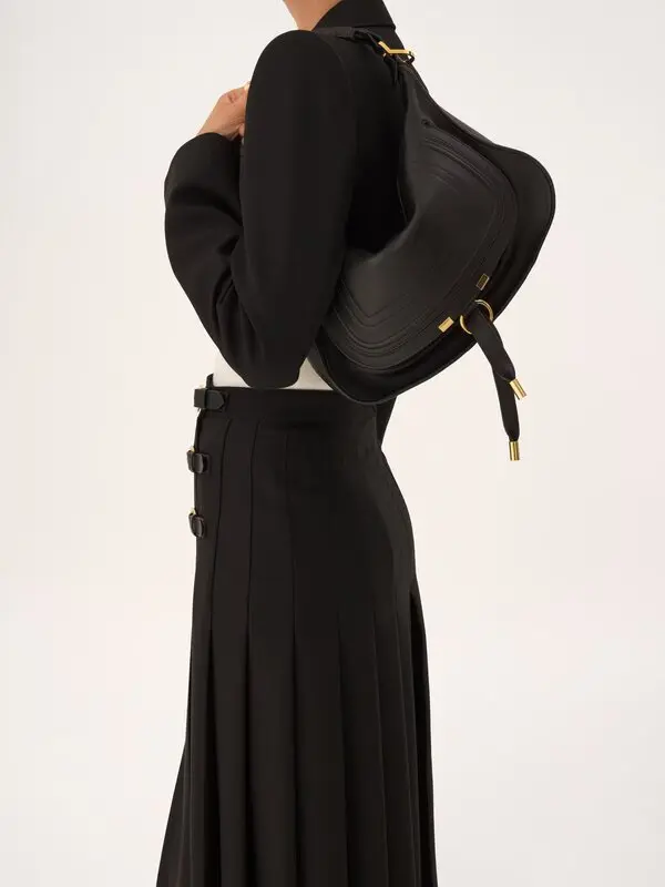 Chloé Marcie Shoulder Bag - Black
