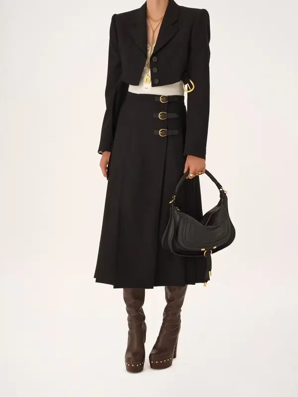 Chloé Marcie Shoulder Bag - Black