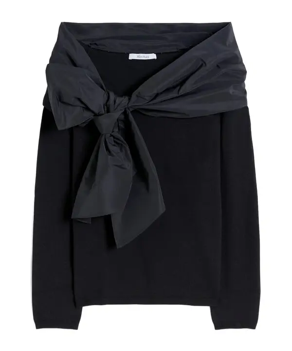 Max Mara Bow Detailed Pullover - Ultramarine Blue
