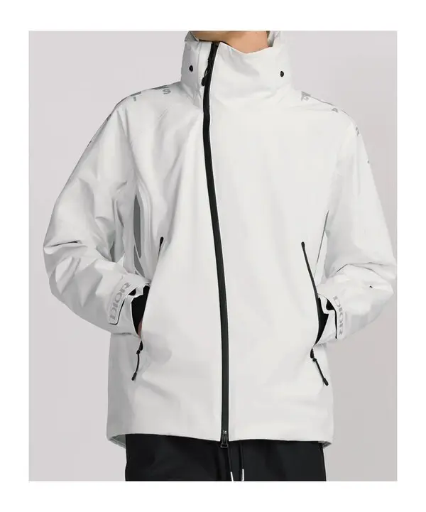 Dior And Descente Ski Parka With Hood - White