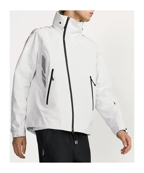 Dior And Descente Ski Parka With Hood - White