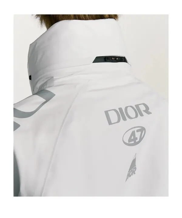 Dior And Descente Ski Parka With Hood - White
