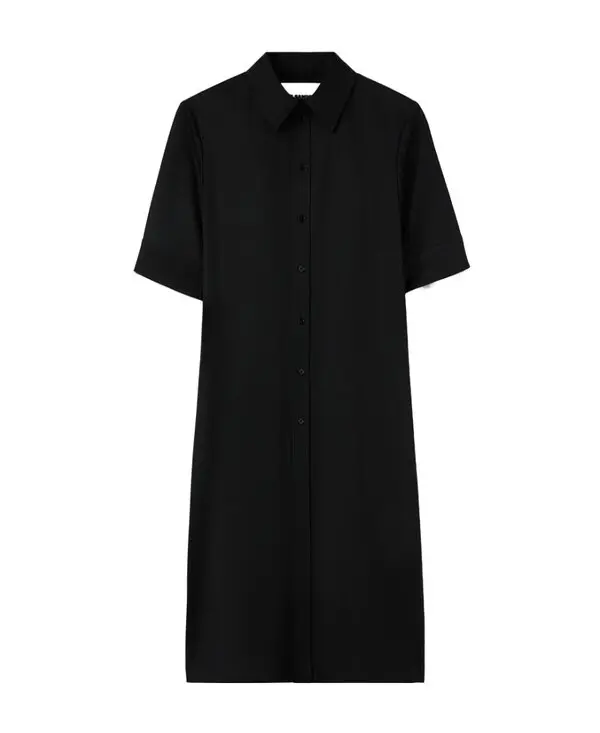 JIL SANDER Lightweight Gabardine Long Shirt